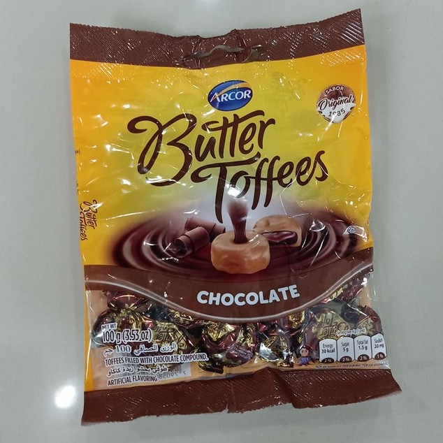 Arcor Butter Toffee Milk Chocolate Coffees 100 G. There Are 2 Flavors ...