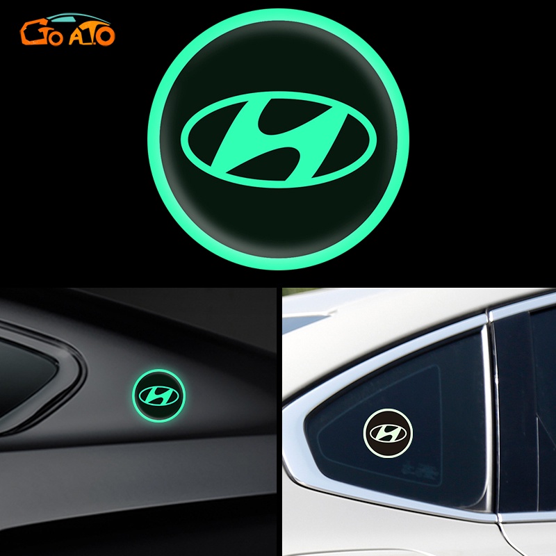 GTIOATO Luminous Car Sticker Gas Tank Sticker Auto Wheel Hub Sticker ...
