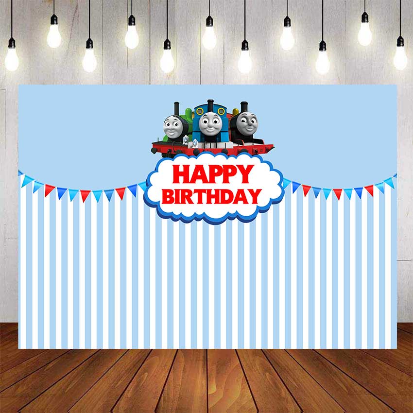 Thomas and Friends train Backdrop For Photography Baby Shower Kids ...