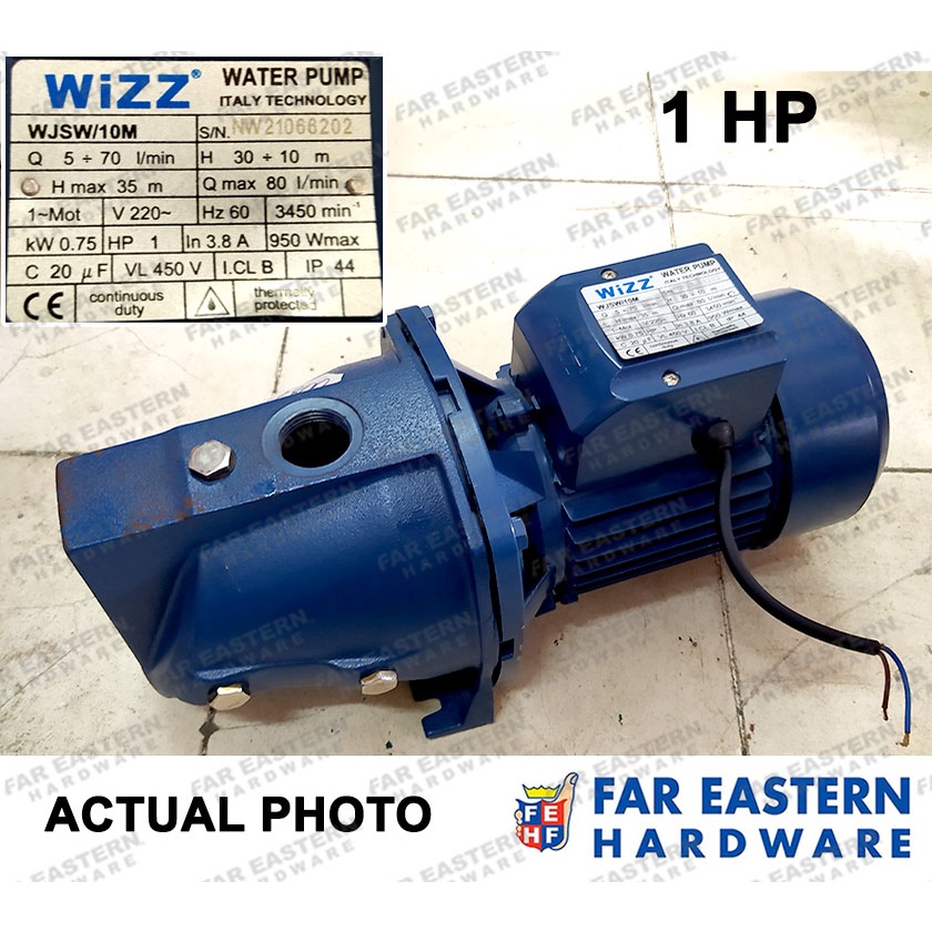 WIZZ Electric Shallow Well Water Pump Jet Type | Shopee Philippines