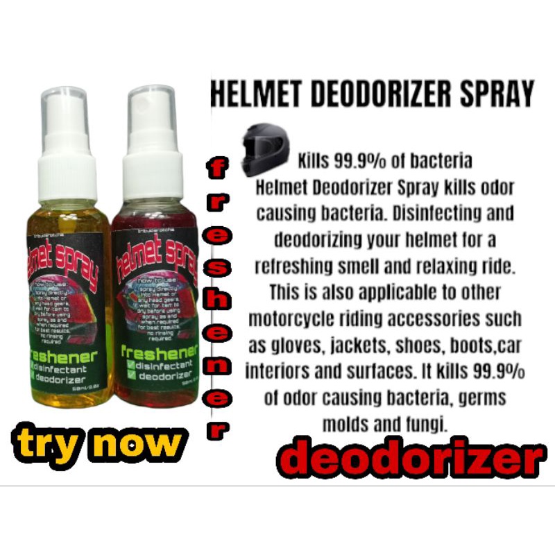 HELMET SPRAY DEODORIZER FRESHENER | Shopee Philippines