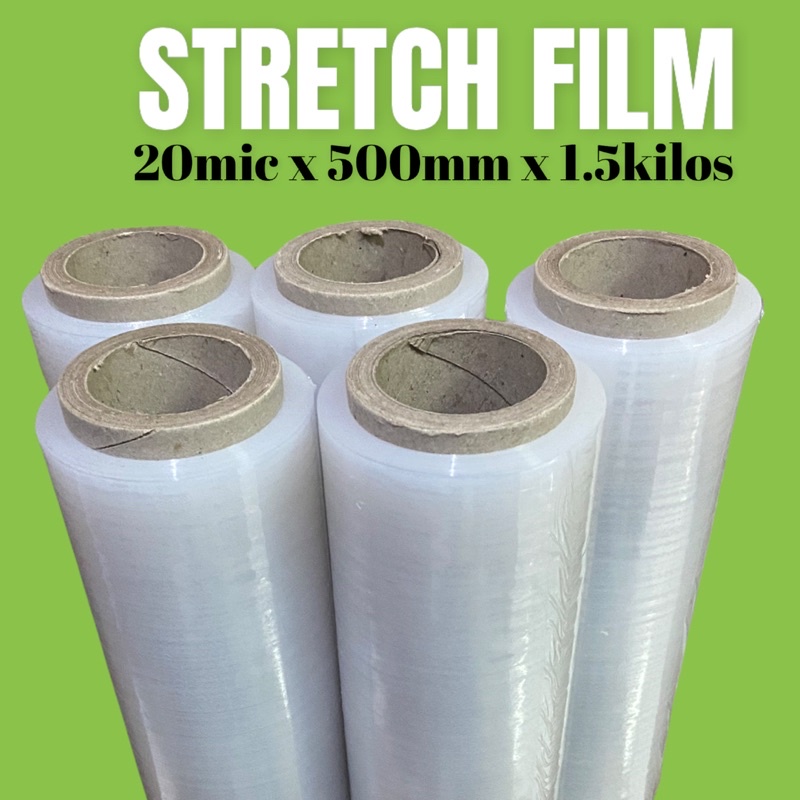 Stretch Film (20mic x 500mm x 1.5kilos) sold per Roll | Shopee Philippines