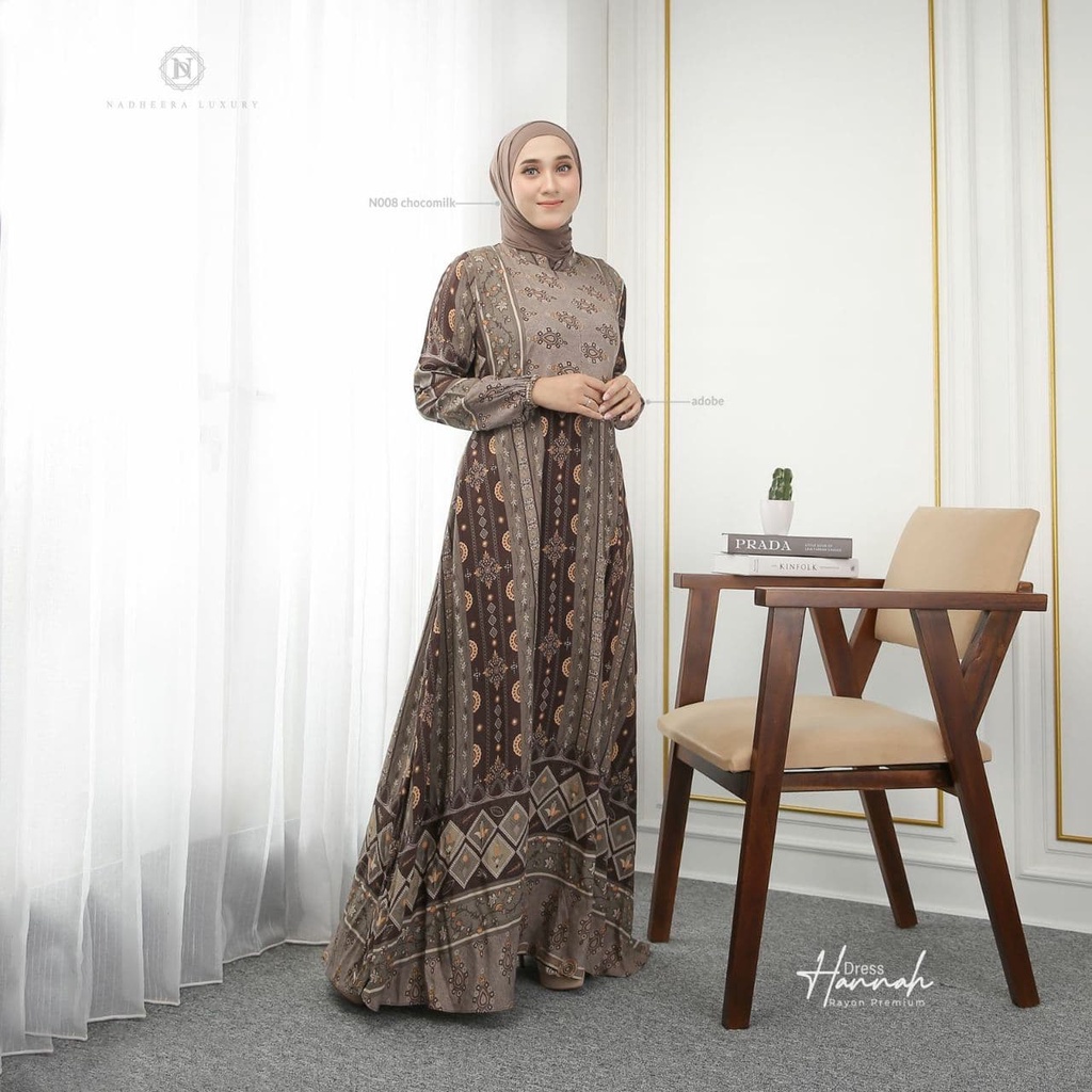 Hannah DRESS BY NADHEERA LUXURY Pattern DRESS / SIMPLE Robe ...