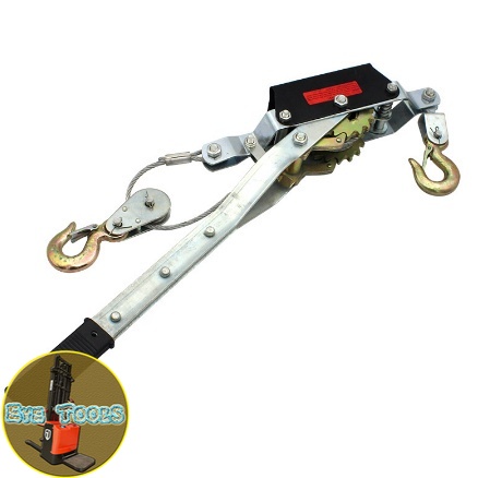 DOUBLE HOOK TIGHTENER HAND PULLER PAT GRIP RATCHET PULLER WIRE ROPE ...