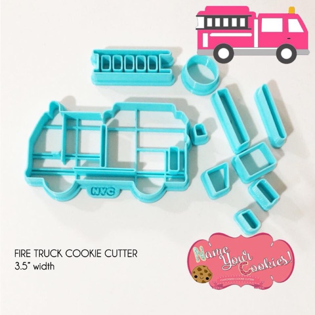 Fire Truck Cookie/Fondant Cutter - 4inches length | Shopee Philippines