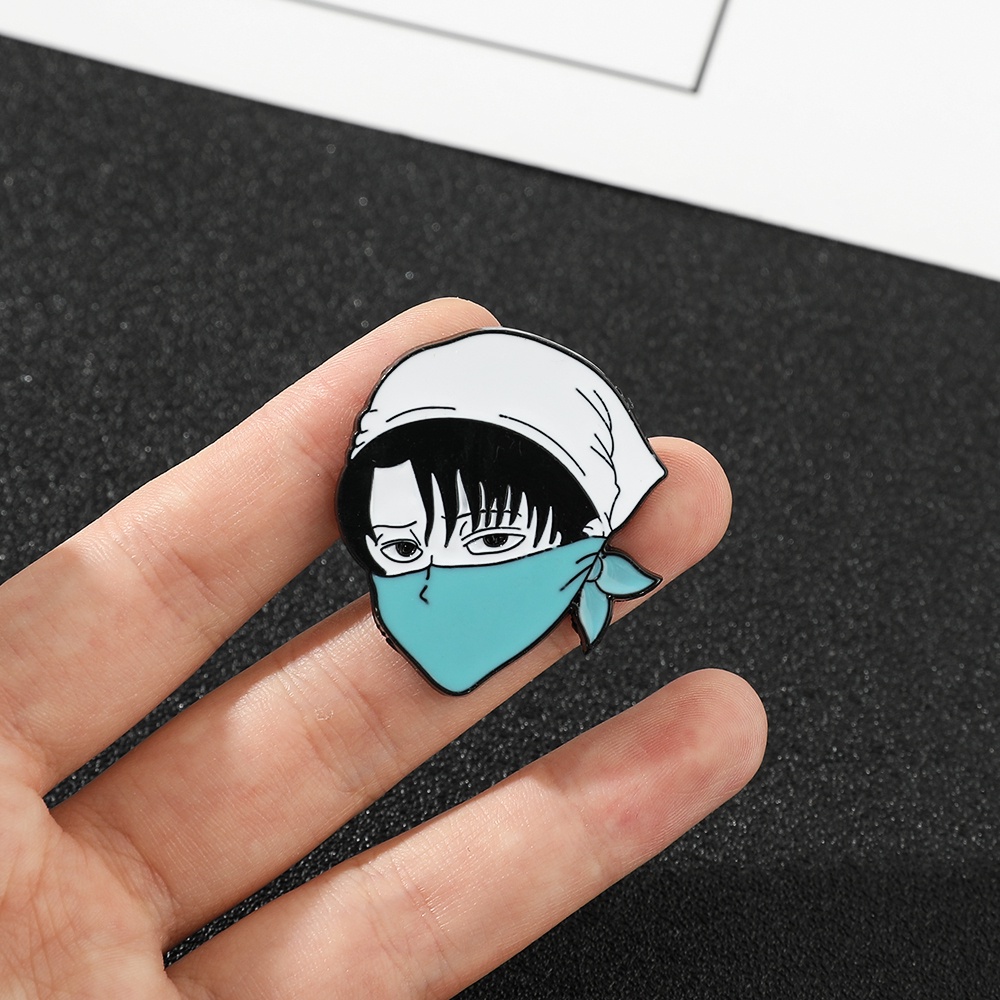 Anime Attack On Titan Pins Brooch Shingeki No Kyojin Levi Ackerman ...