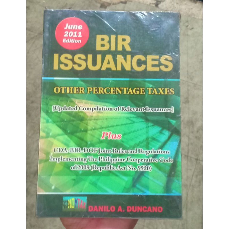 BIR issuances by ducano | Shopee Philippines
