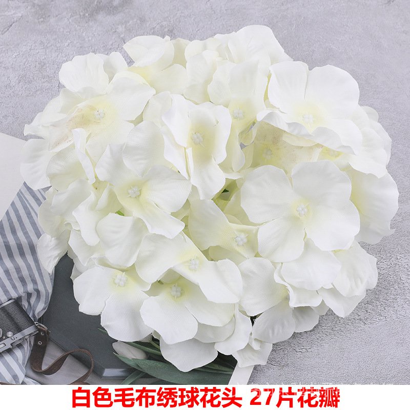 Hydrangea Head Artificial Flower Core Big Bud Simulation Wedding Silk ...