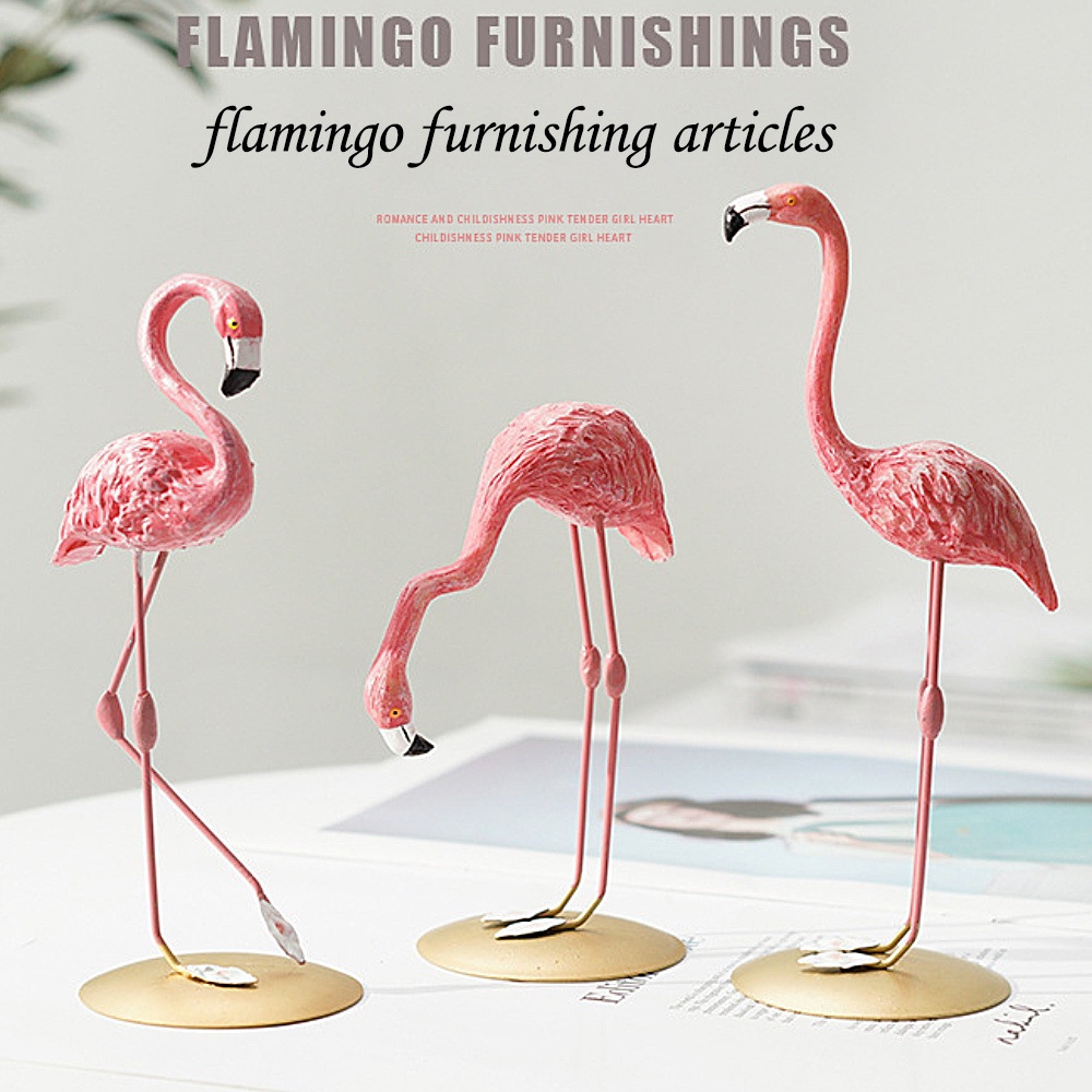 Flamingo Desk Display Home Decor Garden Decorations Art Ornament ...