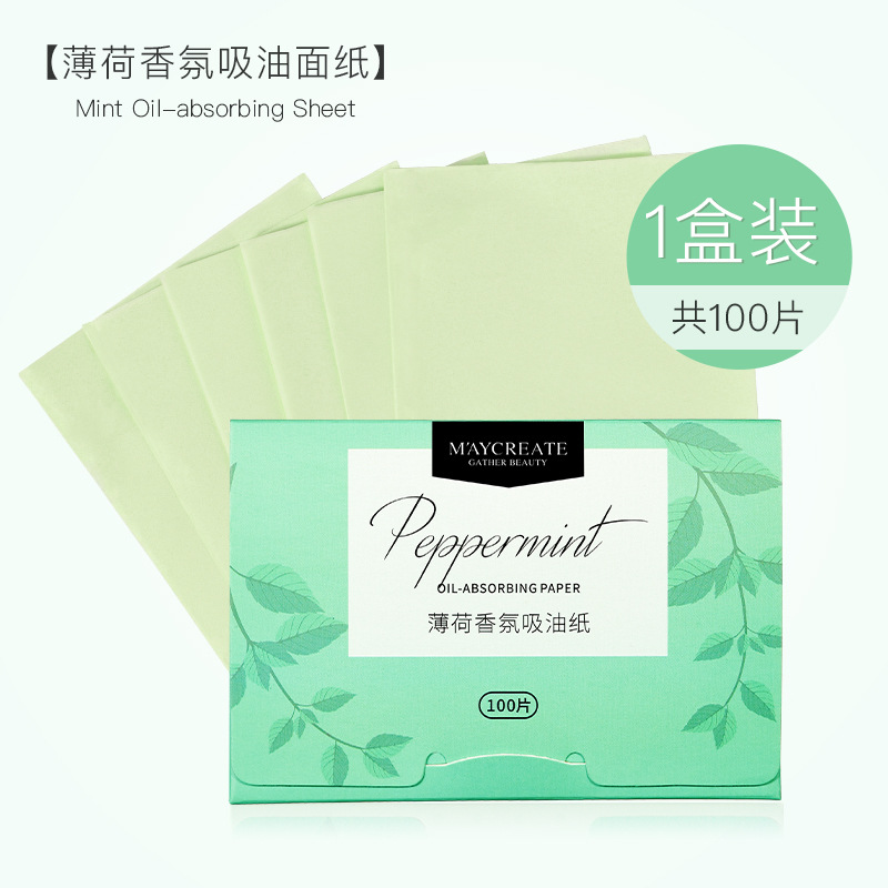 H&L COD#100pcs Natural Green Tea Oil Absorbing Tissues /Premium Face ...