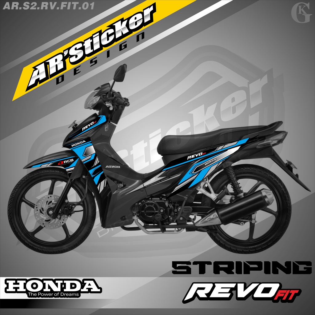 Revo Sticker Striping Revo Fit 110 - Sticker Motorcycle Revo Fit ...