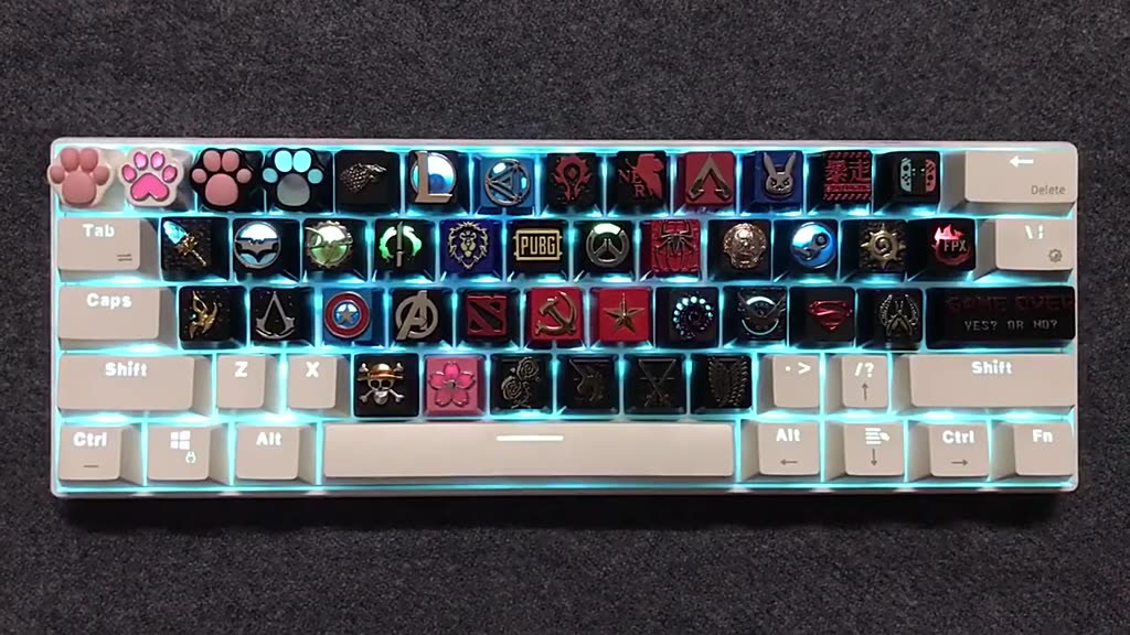 Game keycap Mechanical keyboard keycap Metal keycaps Personal keycaps ...