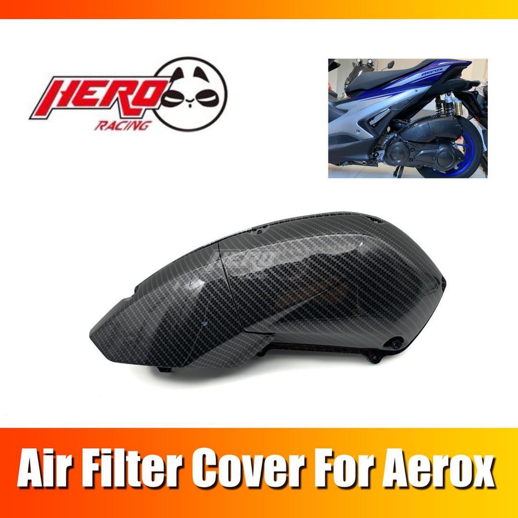 Motorcycle Air Filter Cover For Aerox 155 Carbon Fiber Makapal Made IN ...