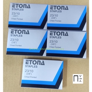 Etona Heavy Duty Staple Wire 23/10 10mm (1000 pieces X 5 box) | Shopee ...