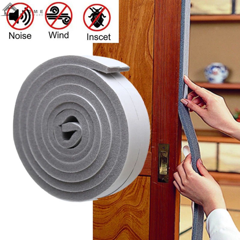 2M Self-adhesive Soundproofing Sealing Strip Door Seal Acoustic Foam ...