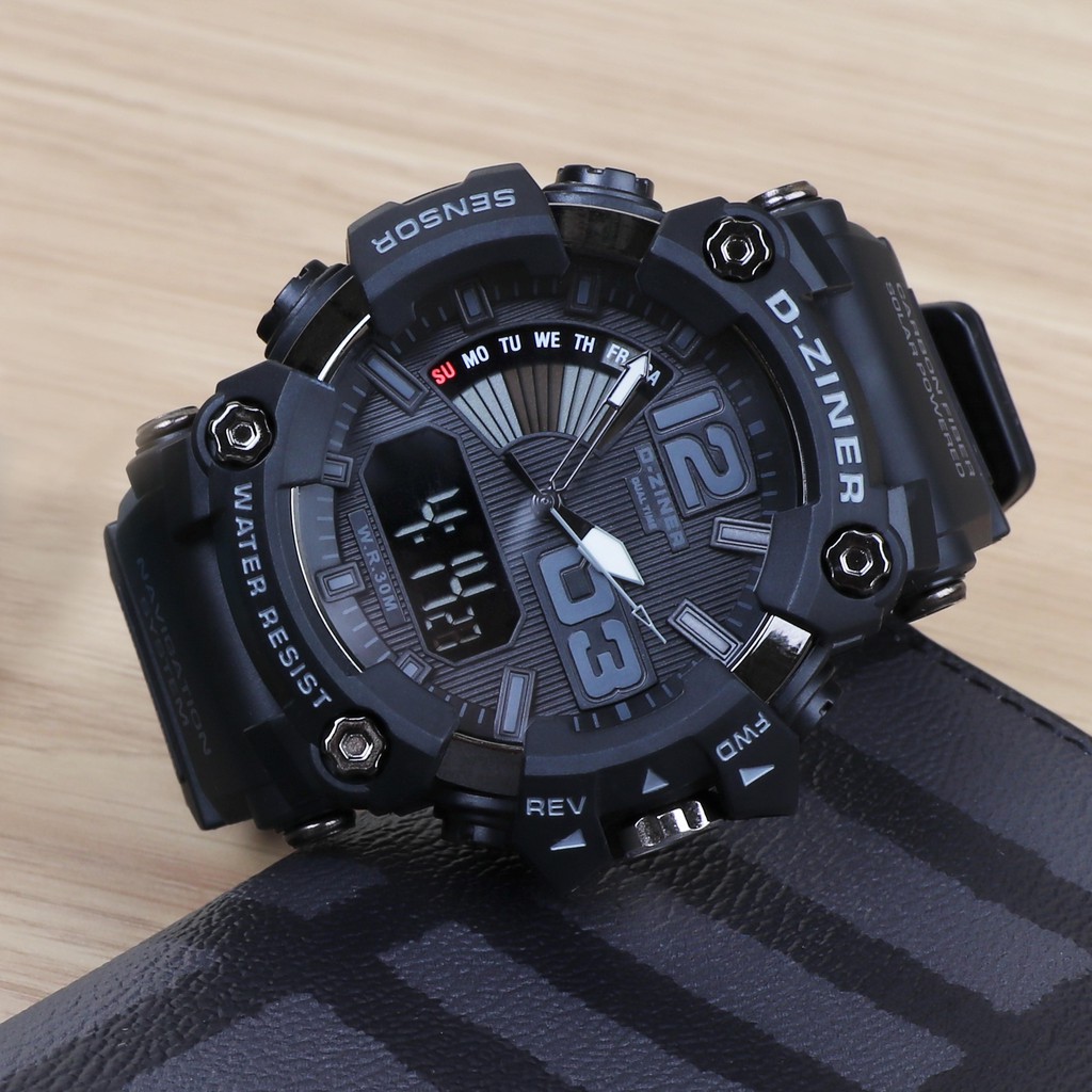 PRIA Dziner 8256 Men's Watch WATER RESISTANT & 1-year Warranty | Shopee ...