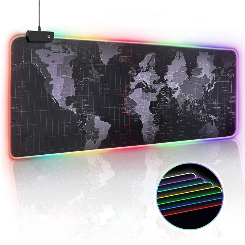 Colorful RGB luminous Symphony mouse pad Gaming mouse pad RGB Colorful ...