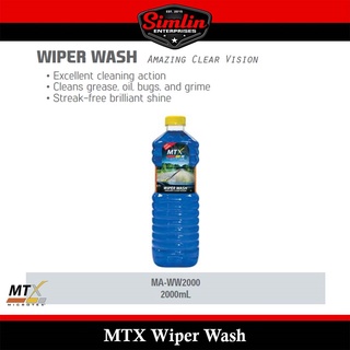 MTX Wiper Wash 2L 2000ml Microtex Windshield Glass Care | Shopee ...