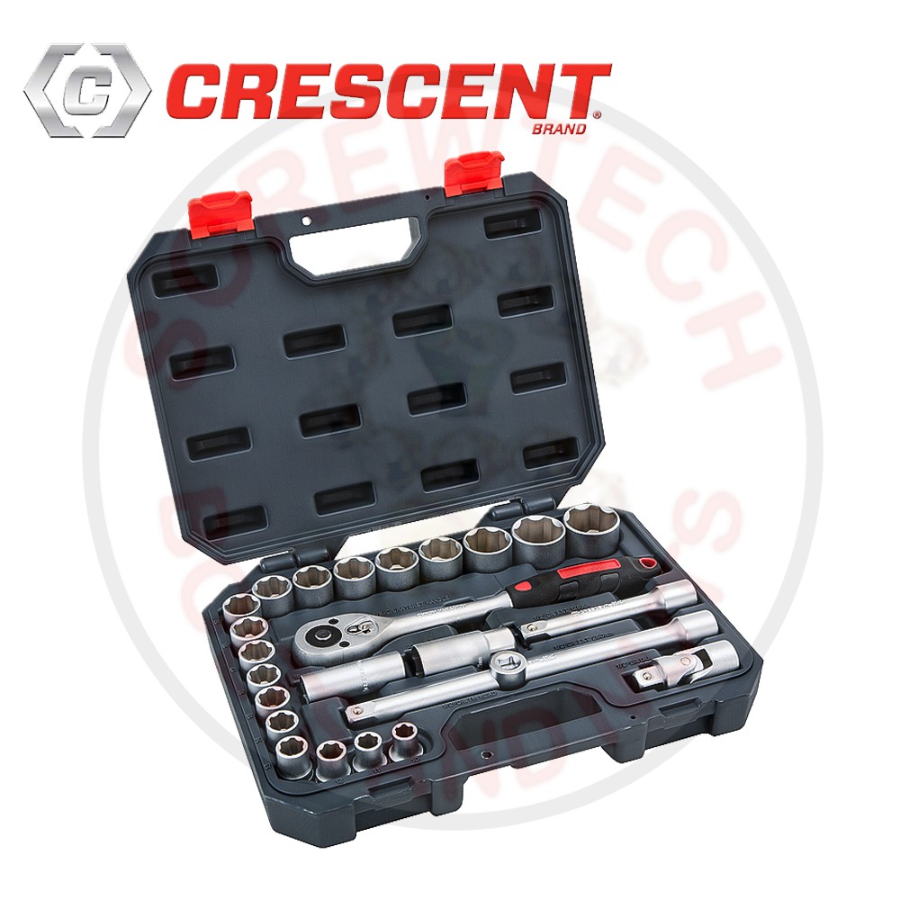 Crescent 25 Pieces Mechanical Socket Set 1/2Drv (CTK25NEU) | Shopee ...