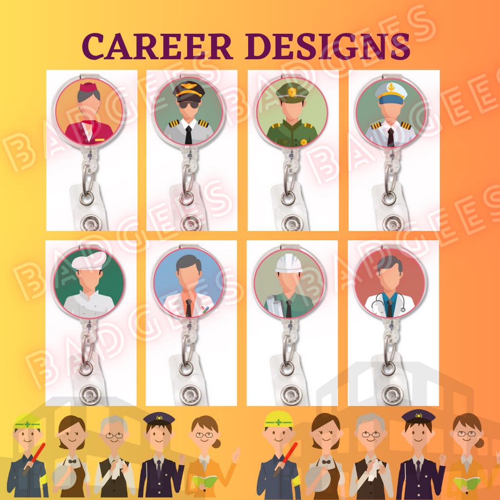 Career Design Sticker ID Reel PILOT/ENGINEER/ARCHITECT/ACCOUNTANT ...