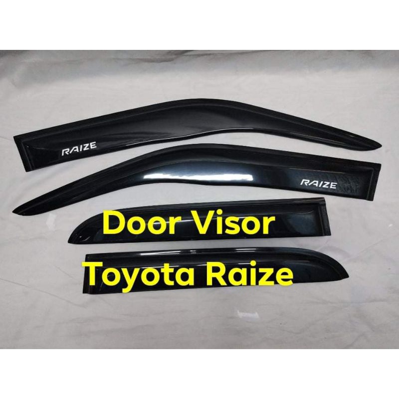 Door Visor Rain Visor Toyota Raize Set Black | Shopee Philippines