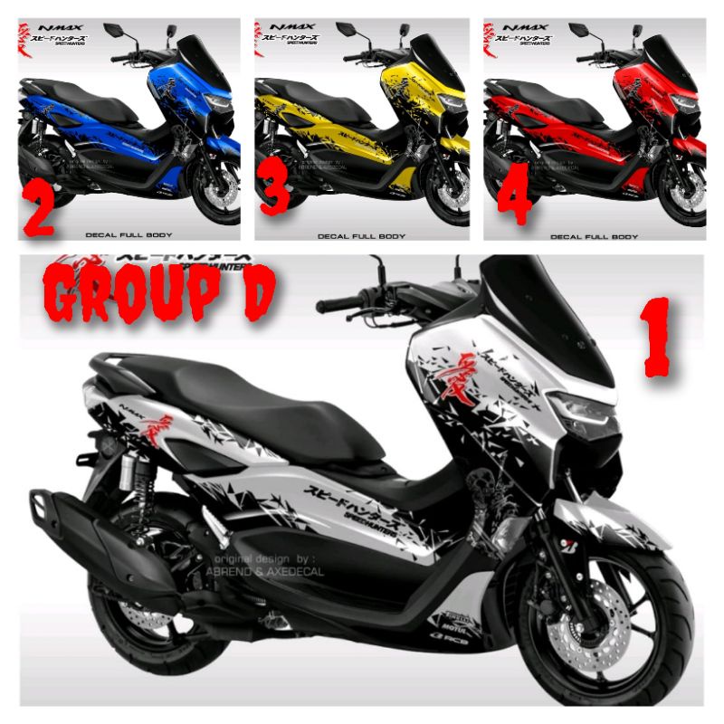 Decal sticker nmax new Color Variation (Unit) | Shopee Philippines