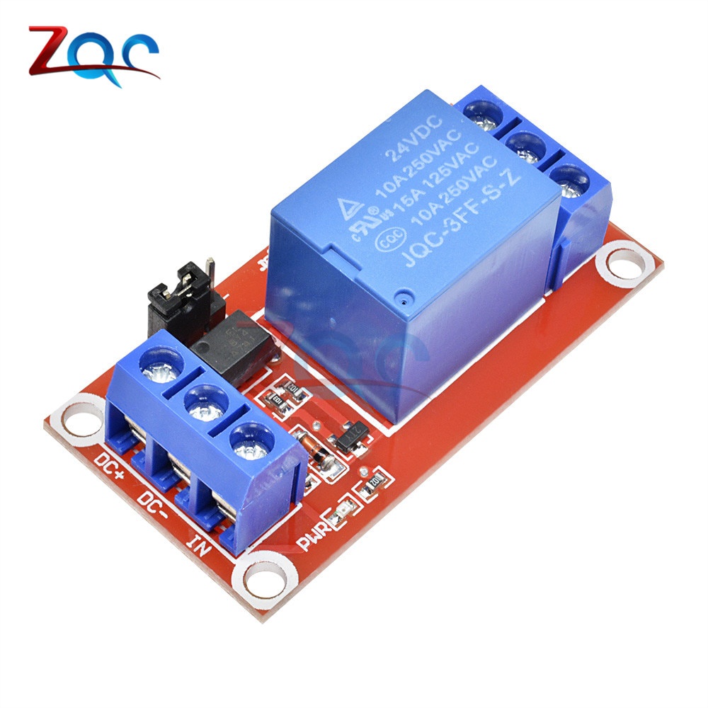 One 1 Channel 24V Relay Module Board Shield With Optocoupler Isolation ...