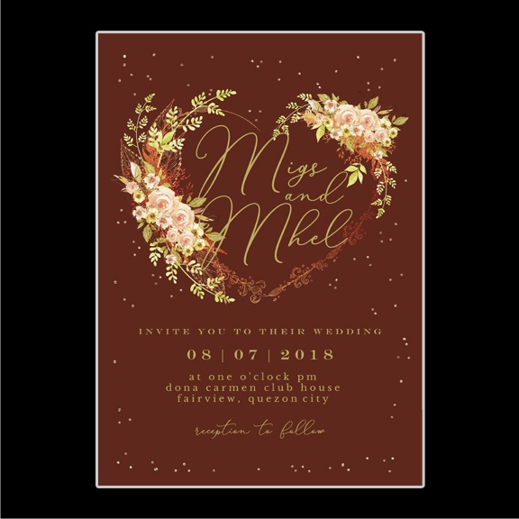 5R (5"x7") Wedding Invitation (For Printing Only) | Shopee Philippines