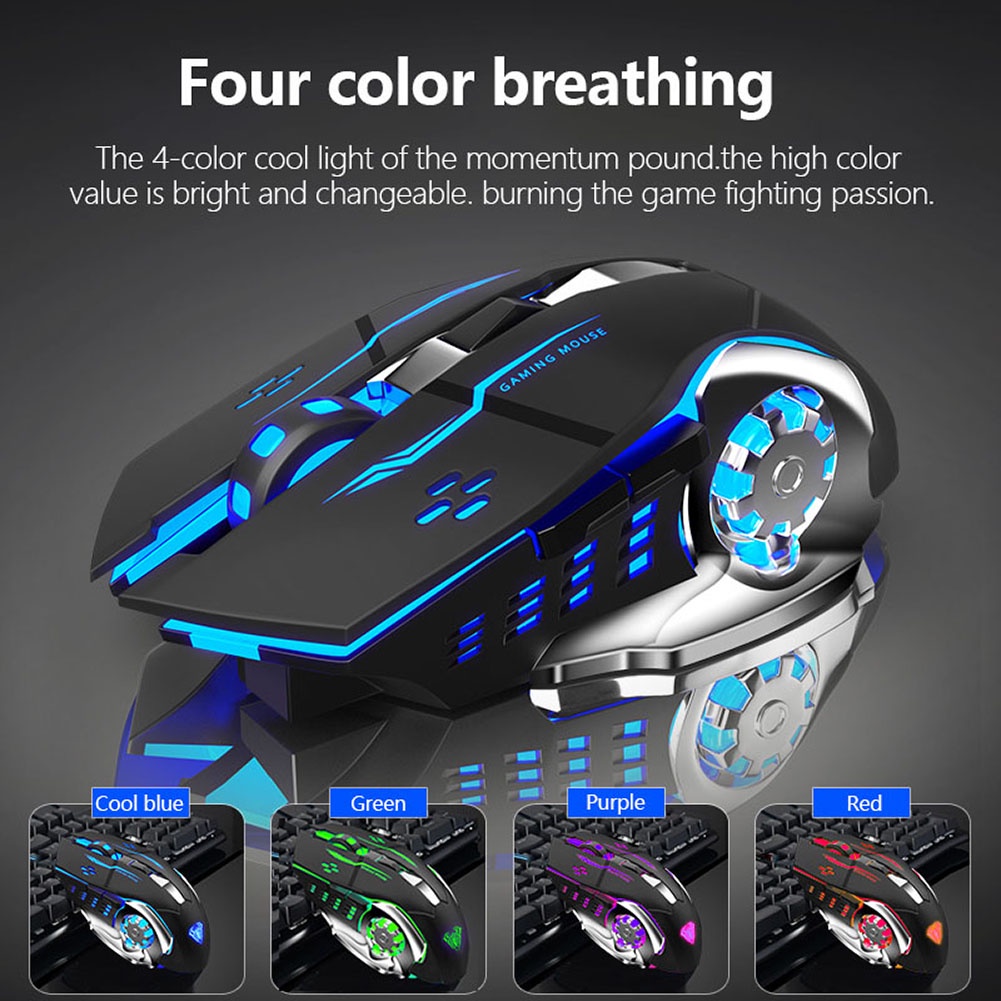 AULA Sc100 800mah Rechargable Wireless Mouse Charging Gaming Mice 4 ...
