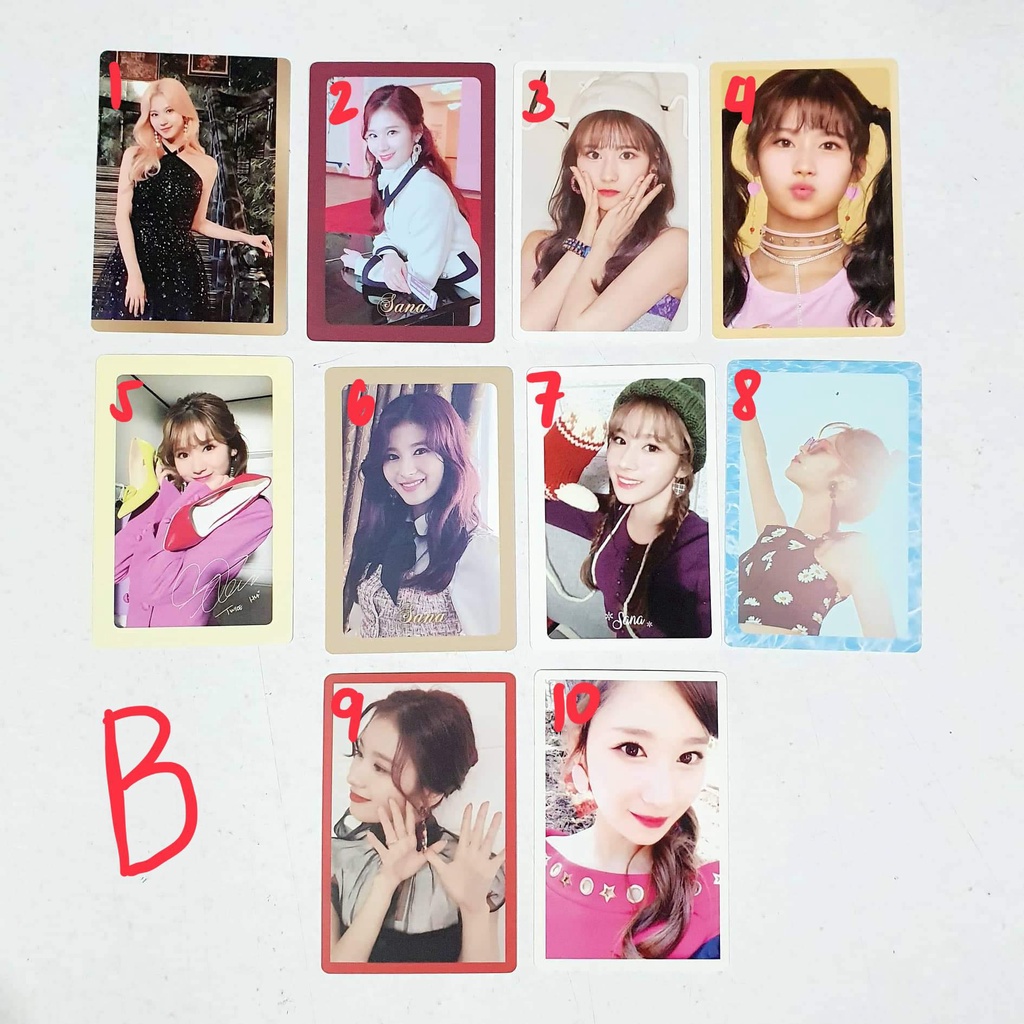 Official TWICE SANA Photocards Minatozaki Sana twicetagram unsealed ...
