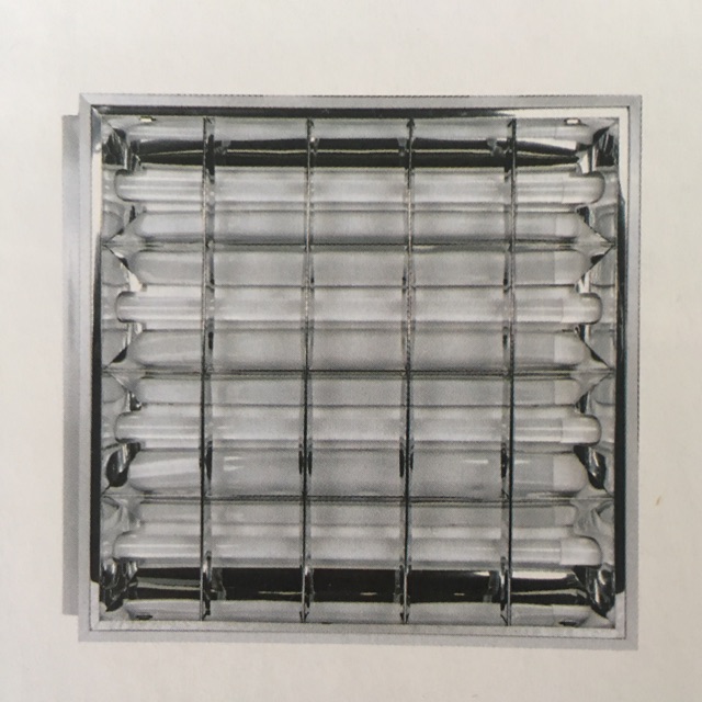 T8 LOUVER HOUSING WHIT LED TUBE LIGHT MOUNTED LED GRILLED LUMINAIRE ...