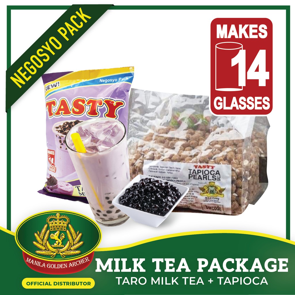 Milk Tea Package 1 (Taro Milk Tea 500G and Tapioca Pearls 1-KG ...