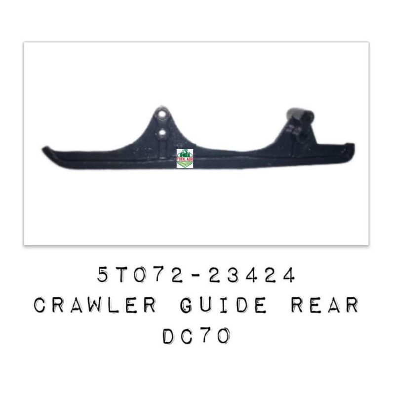 Guide Crawler Rear (Bangka-Bangka) Kubota Harvester DC70 Part #: 5T072 ...