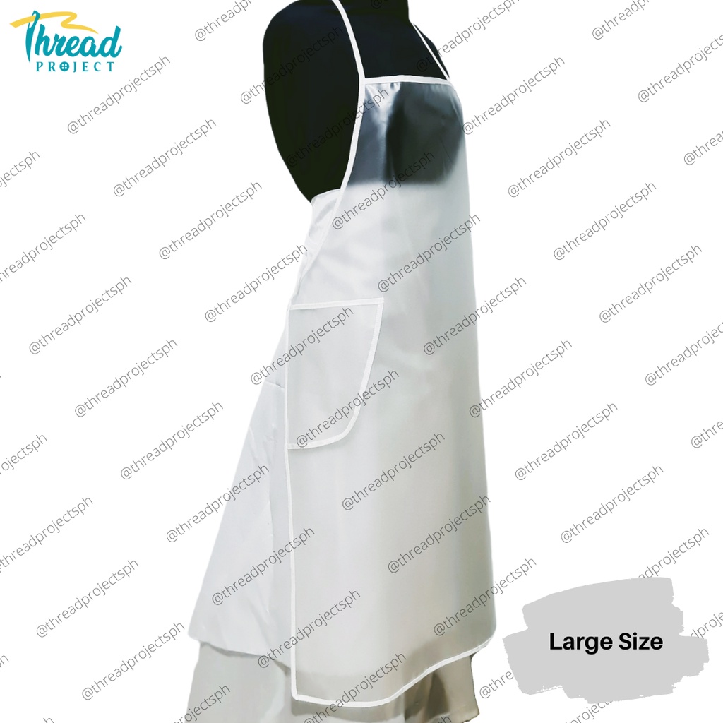 THREAD PROJECTS PVC Frosted Apron for Kitchen Baking Market Factory ...