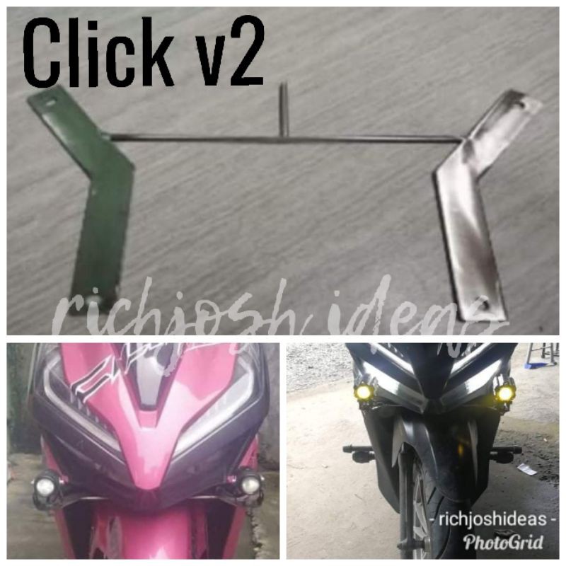 HONDA CLICK V2 MINI DRIVING LIGHT BRACKET | Shopee Philippines