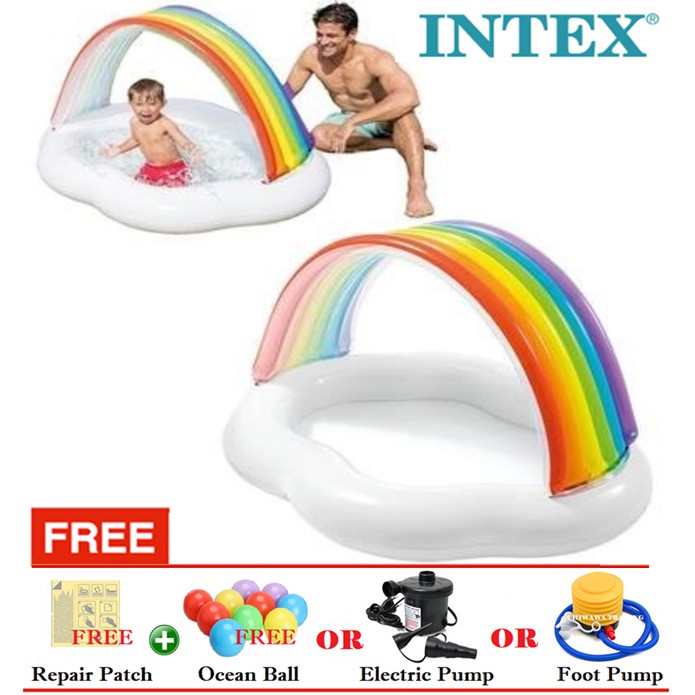 57141 Inflatable Swimming Pool Kid Playground PVC Bath Basin KOLAM ...