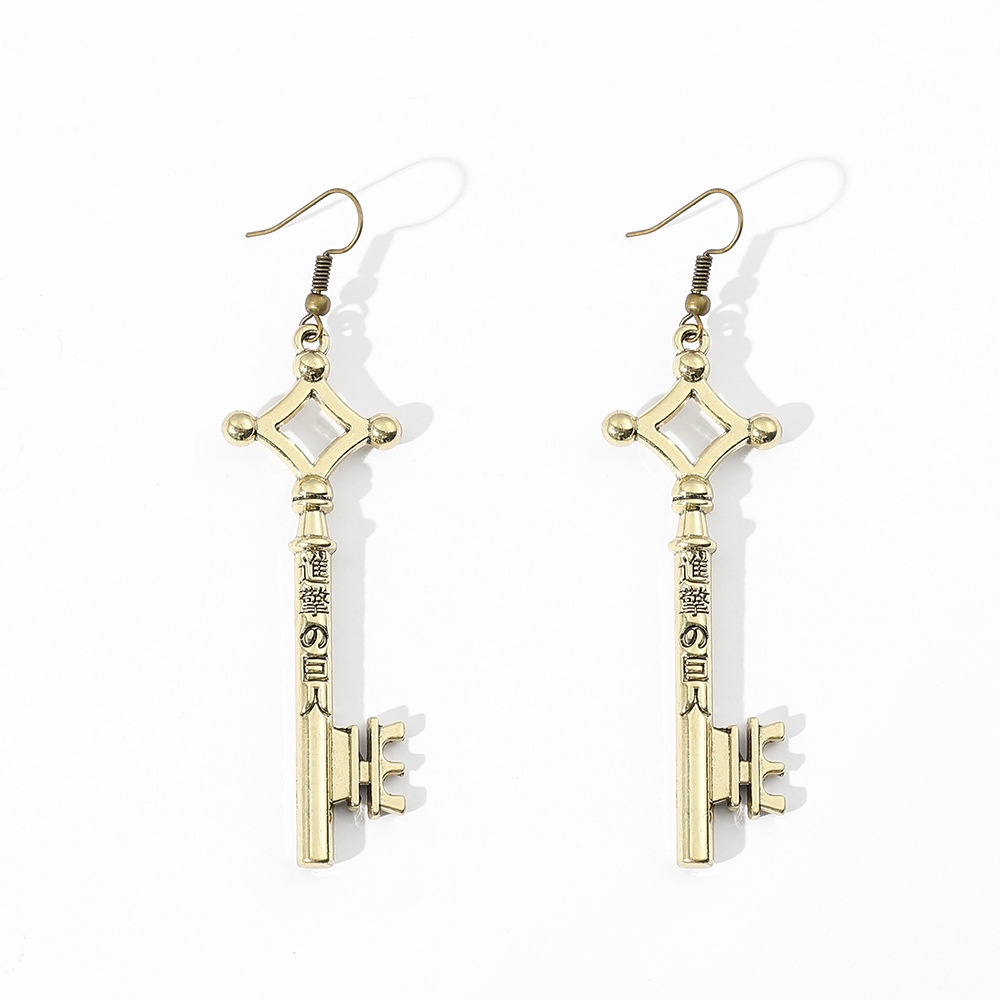 Anime Aot Eren Key Pendant Attack on Titan Necklace Jewelry for Men ...