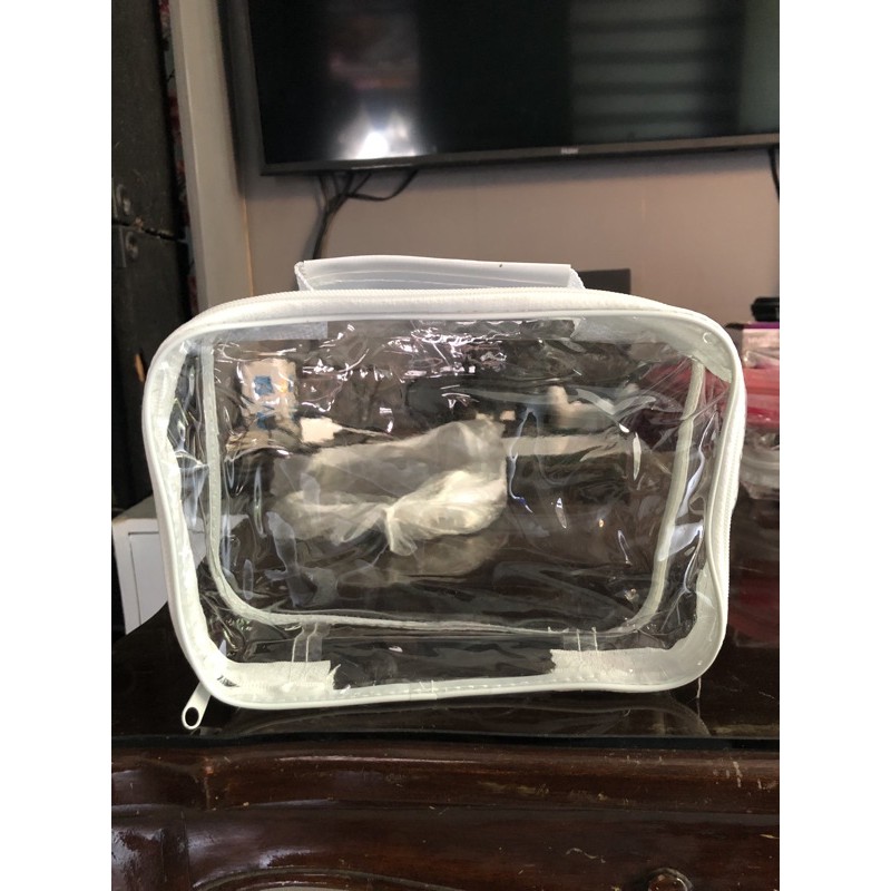 Transparent Pouch Hygiene Kit with handle (CUSTOMIZE) | Shopee Philippines