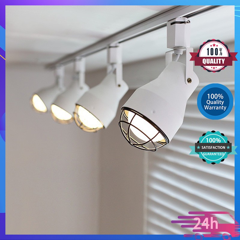 Nordic white track lights led track lamp black creative personality ...