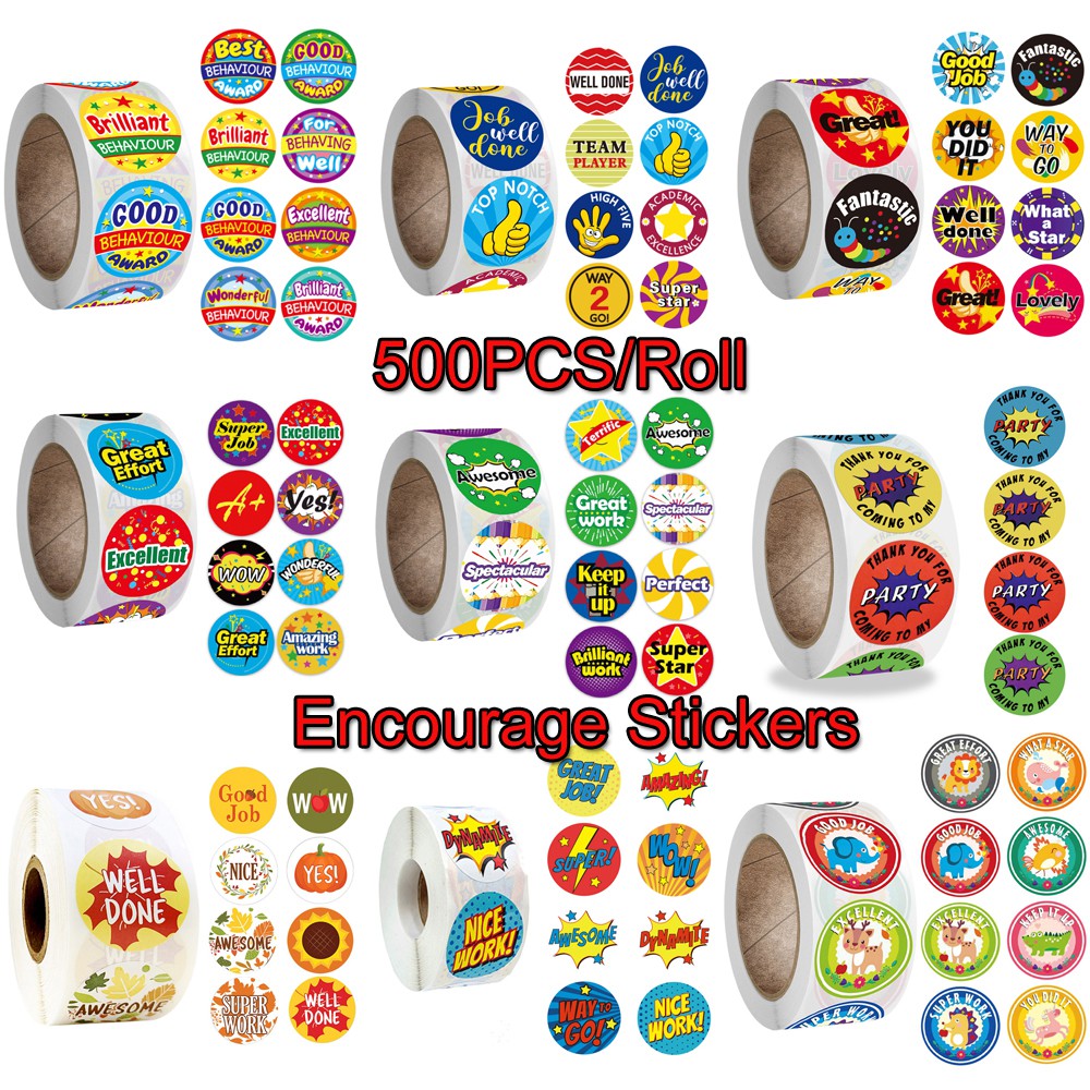 Reward StickersTeacher Motivational Super Star Stickers for Kids Great ...