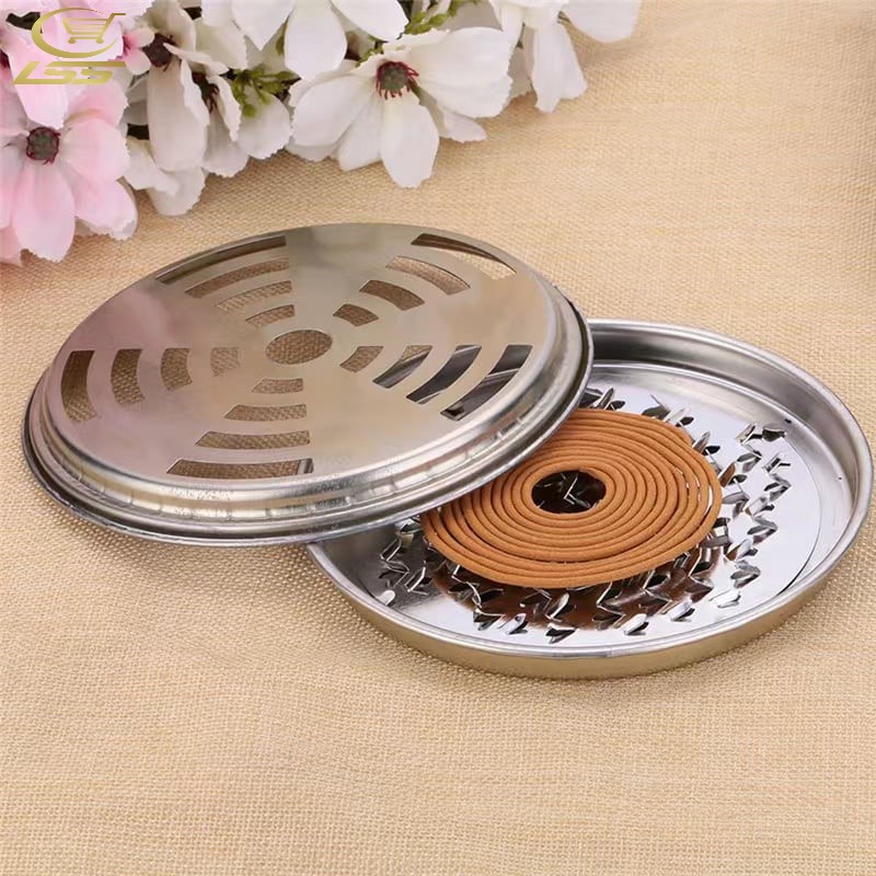 Mosquito Coils Holder Large Metal Insect Repellent Rack with Cover ...
