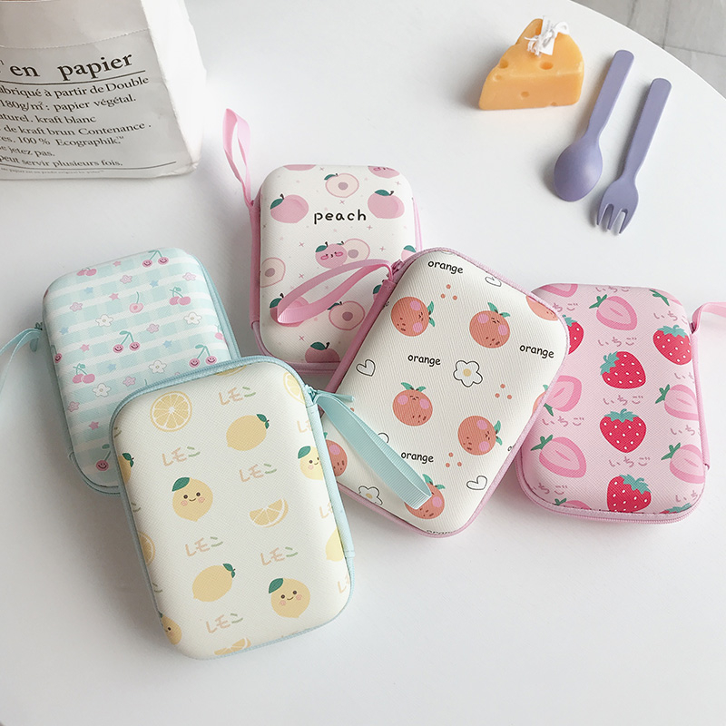 Korean Organizer Bag Zipper Pouch Power bank Box Electronics Cable ...