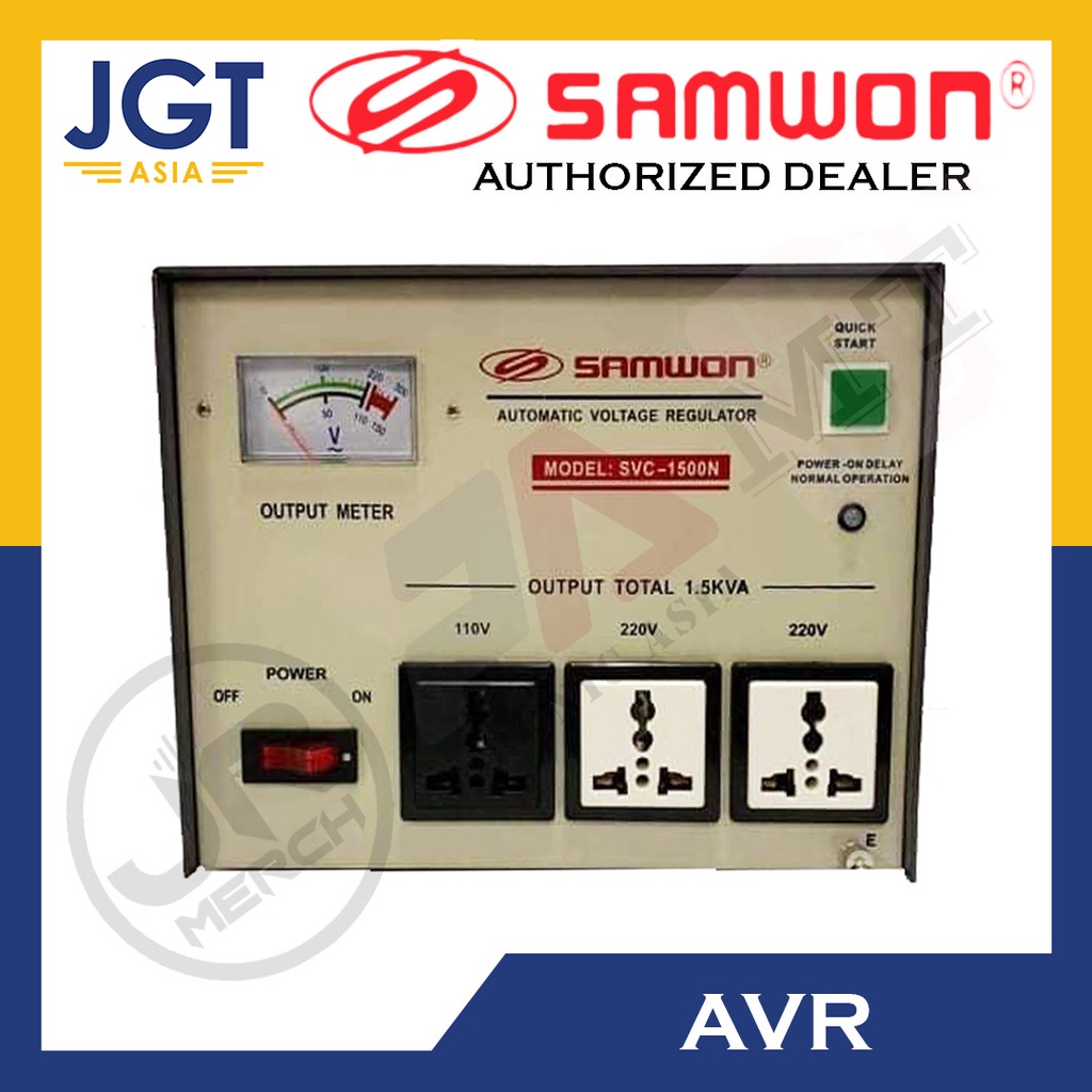 Samwon AVR with Time Delay 1500 watts (SW-1500W) Automatic Voltage ...