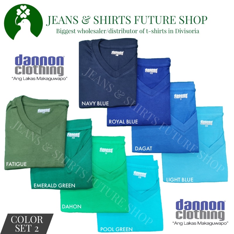 [Dannon Clothing] Vneck Unisex Tees Color Set B | Shopee Philippines