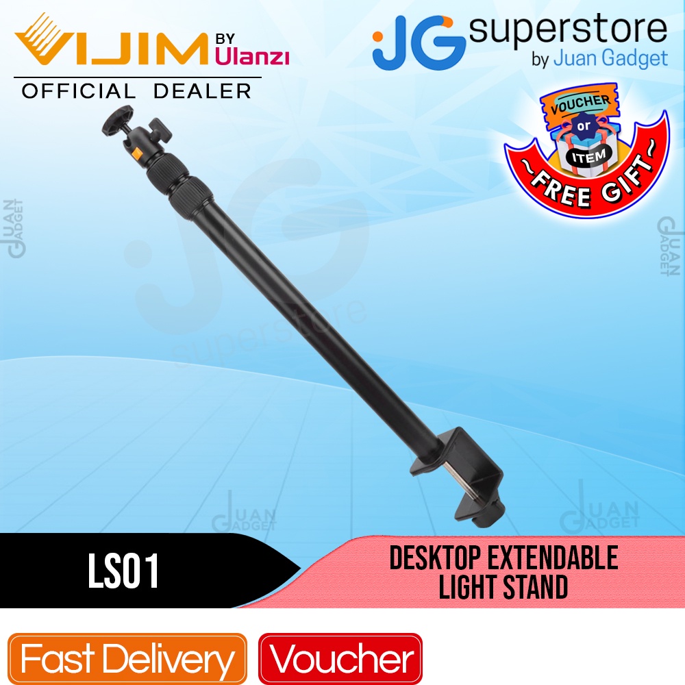 Vijim by Ulanzi LS01 Extendable Lamp Light Stand with Table Clamp for ...