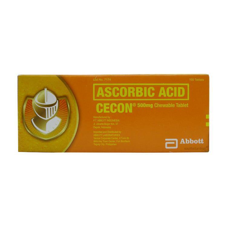 Cecon 500mg Chewable Tablet - 30s | Shopee Philippines