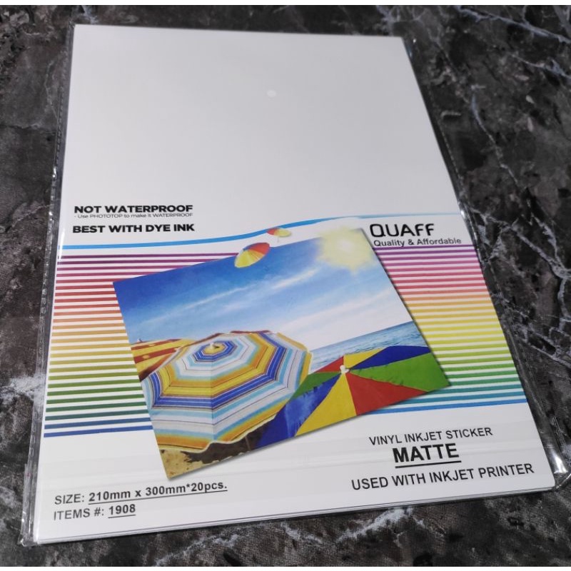 ViNYL STiCKER and PHOTO TOP FOR SiNTRA BOARD A4 size(20sheets per pack ...