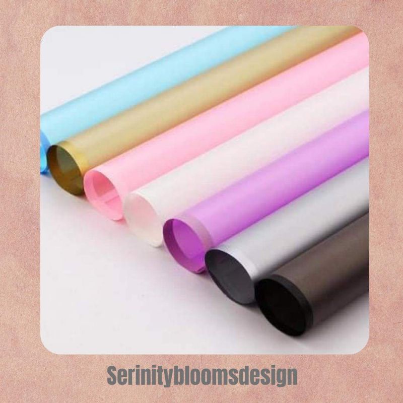 20pcs line dark border Bouquet Wrapping paper hight quality | Shopee ...
