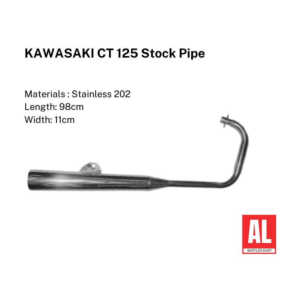 Kawasaki Bajaj CT 125 New Model Stock Pipe | Shopee Philippines