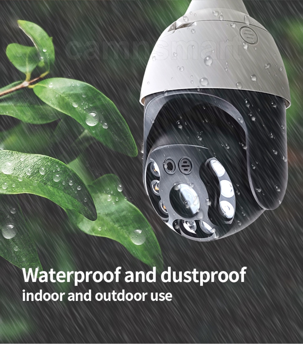 Wistino 5MP FHD Wifi Camera Tuya Smart 360°Panorama IP Camera Light ...